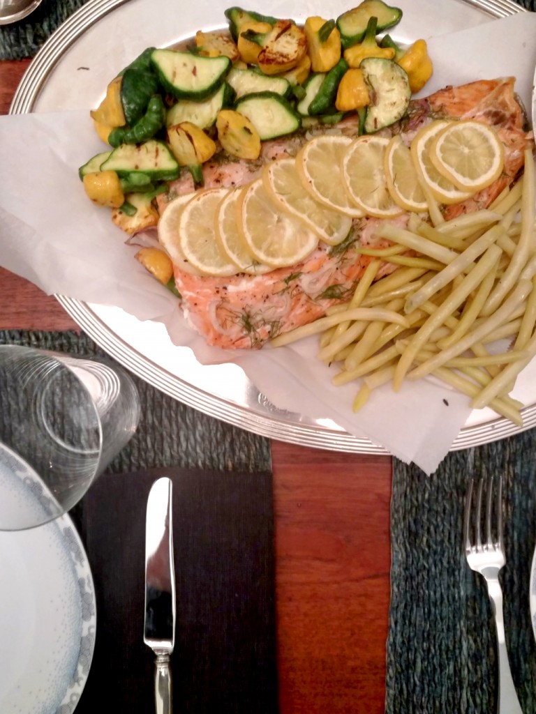 An Easy Gluten-Free Salmon Menu for a Mid-Week Networking Dinner Party ...